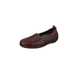 Natural Feet Damen Mokassin "Mona", Gr. 41, rot, Leder, Schuhe, mit ergonomisch geformter Einlegesohle