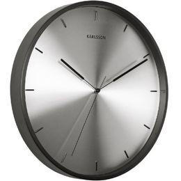 Karlsson Uhr Wanduhr Finesse Nickel-Black