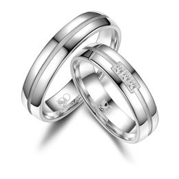 Verlobungsring MARRYA "MARRYA Silber Ringe Trauringe Eheringe Partnerringe" Fingerringe Gr. 48, Silber 925 (Sterlingsilber), silberfarben (damen ring, silber) Damen