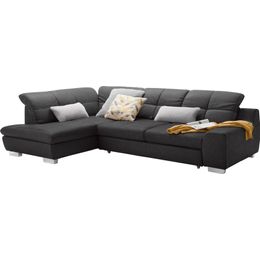 Ecksofa, B:292cm H:89cm T:212cm, braun, SET ONE BY Musterring, 100% Polyester, Wohnzimmer, Sofas, "SO 1200 inkl. Sitztiefen- & Rückenverstellung für