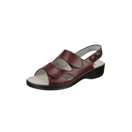 Natural Feet Damen Sandale "Cornelia", Gr. 42, rot, Lederimitat, Schuhe, mit bequemem Sola-Stretch