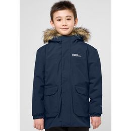 Jack Wolfskin Jungen 3-in-1-Funktionsjacke "COSY BEAR 3IN1 PARKA K", blau, Gr. 128, Hauptmaterial: 100% Polyester; Kontrast: 100% Polyester; Futter: