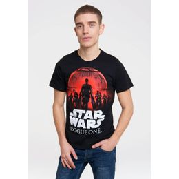logoshirt Damen T-Shirt "Star Wars - Rogue One", schwarz, Gr. XXL, bedruckt, 100% Baumwolle, Shirts, mit Star Wars-Frontdruck