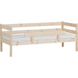 Einzelbett Hoppekids, B:76cm H:65cm L:166cm, beige, Kiefer massiv, Betten, "ECO Comfort Kinderbett, Kiefer Massivholz, Jugendbett inkl. Rollrost",
