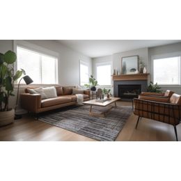 Saray Halı Teppich Dekorativ Wohnzimmer Teppich, Modern Kurzflor Teppich, Schlafzimmer Te, 80 x 150 cm