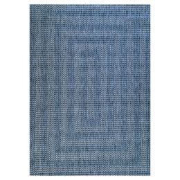 Outdoorteppich Ayyildiz Teppiche "ZAGORA 4511" Teppiche Gr. B/L: 280 cm x 370 cm, 5 mm, 1 St., blau (blue) Pflegeleicht Strapazierfähig In- und Outdoor geeignet