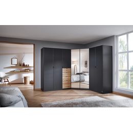 Schrank-Set Rauch "Ontario" Kastenmöbel-Sets Gr. B/H/T: 253 cm x 197 cm x 195 cm, Alle Elemente können einzeln gestellt werden, grau (graumetallic, eiche artisan)