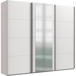 Schwebetürenschrank wimex "Barmbek Schlafzimmerschrank BESTSELLER Garderobenschrank", weiß (weiß, spiegel), B:270cm H:236cm T:64cm, Spanplatte, Schränke, Kleiderschrank mit 2 Stoffboxen und 2 zusätzlichen Böden, Spiegeltür