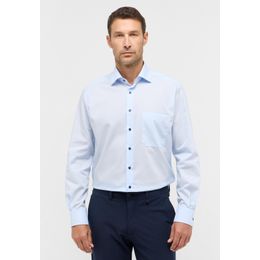 Langarmhemd Eterna "COMFORT FIT" Gr. 50, Normalgrößen, blau (himmelblau) Herren Hemden