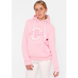 Hoodie Zwillingsherz ""Cat Mom"" Gr. XXL, rosa Damen Sweatshirts "Cat Mom" mit Kapuze, Katzenmotiv und Kontrastnähten