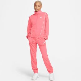 Trainingsanzug Nike Sportswear "Women's Fitted Track Suit" Gr. L (44/46), rot Damen Sportanzüge