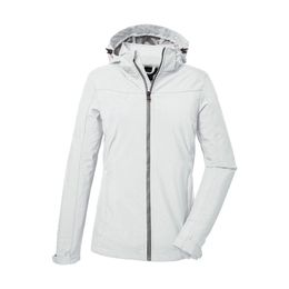 Softshelljacke Killtec "KOS 40 WMN SFTSHLL JCKT", Damen, Gr. 38, beige (naturweiß), Obermaterial: 100% Polyester (recycelt), Innenfutter: 100% Polyester, sportlich, Jacken