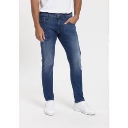 Slim-fit-Jeans Replay "ANBASS" Gr. 32, Länge 36, blau (medium, blue) Herren Jeans