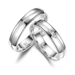 Partnerring MARRYA "MARRYA Silber Ringe Trauringe Eheringe Partnerringe" Fingerringe Gr. 48, Silber 925 (Sterlingsilber), silberfarben (damen ring, silber) Damen