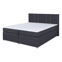 Roller Boxspringbett - grau - H3 - Bonell-Federkern - 180x200 cm