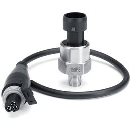 Kingso - 1/8 npt 5 v Druckwandler-Sendersensor für Luftkraftstoff Petroleum Gas (150 psi (nicht für Wasser)) Hasaki