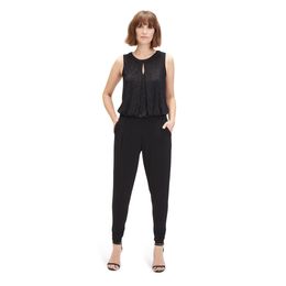 Overall Vera Mont "Vera Mont Jumpsuit im Glitzer-Look" Gr. 36, Normalgrößen, schwarz (patch black, black) Damen Overalls Glitzer