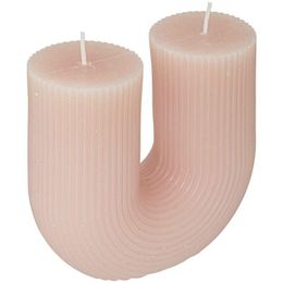 U-förmige Kerze Demi pink - 400g Atmosphera Créateur D'intérieur