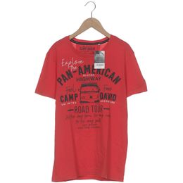 CAMP DAVID Herren T-Shirt, rot, Gr. 46