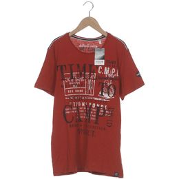 CAMP DAVID Herren T-Shirt, rot, Gr. 46