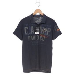 CAMP DAVID Herren Poloshirt, marineblau, Gr. 46