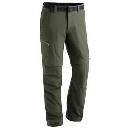 Funktionshose Maier Sports "Tajo 2" Gr. 110, Langgrößen, grün (moosgrün) Herren Hosen Wanderhose, zipp-off Outdoor-Hose, 4 Taschen, Regular Fit