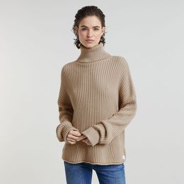 G-Star Raw Loose Turtle Knitted Pullover - Beige - Damen