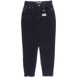 NA-KD Damen Jeans, schwarz, Gr. 38