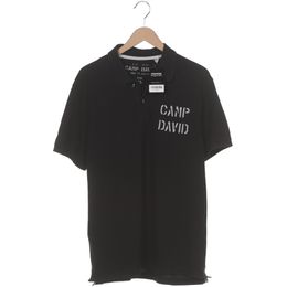 CAMP DAVID Herren Poloshirt, schwarz, Gr. 54