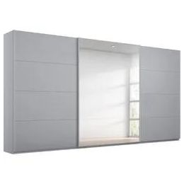 Schwebetürenschrank Rauch "Kleiderschrank Schrank Garderobe TOPSELLER OTELI inkl. Inneneinteilung" Schränke Gr. B/H/T: 360 cm x 210 cm x 62 cm, grau (seidengrau) mit 3 Innenschubladen sowie zusätzlichen Einlegeböden MADE IN GERMANY