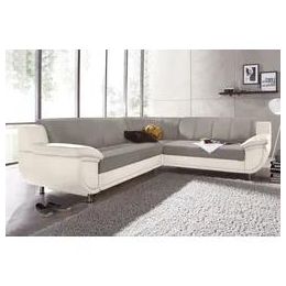 Ecksofa Trendmanufaktur "Rondo 3, L-Form" Sofas Gr. B/H/T: 267cm x 85cm x 247cm, Material, langer Schenkel links, Mit Federkern, mit Bettfunktion, beige (beige/tan) wahlweise mit Federkern, Bettfunktion