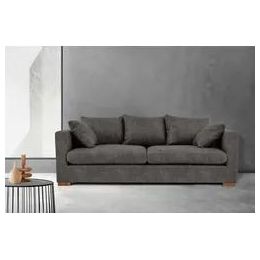 Guido Maria Kretschmer Home & Living 2,5-Sitzer GUIDO MARIA KRETSCHMER HOME & LIVING "Arles" Sofas Gr. B/H/T: 220cm x 80cm x 113cm, Luxus-Microfaser, grau (anthrazit) extra tiefe Sitzfläche, in diversen Stoffqualitäten