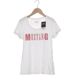 Mustang Damen T-Shirt, weiß, Gr. 36