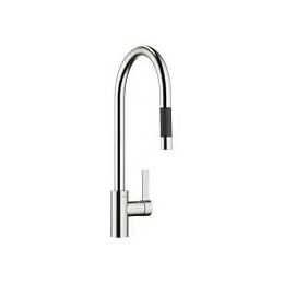 Dornbracht Tara Ultra Spültisch-Einhebelmischer 33870875-06 herausziehbar, mit Brausefunktion, Ausladung 240 mm, platin matt