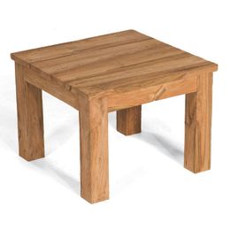 Lounge-Beistelltisch Charleston 60x60 cm Teakholz Old Teak - SonnenPartner