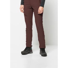 Funktionshose Jack Wolfskin "HOLDSTEIG PANTS W" Gr. 34, Normalgrößen, braun (dark, maroon) Damen Hosen