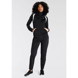 Trainingsanzug Puma "CLASSIC TRICOT SUIT OP" Gr. L, schwarz (Puma black) Damen Sportanzüge