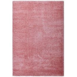 Home Deluxe - Hochflor Teppich SOFI Farbe: Altrosa, Größe: 300 x 200 cm Teppich Hochflorteppich Flor Wohnzimmer