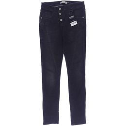 PLEASE Damen Jeans, schwarz, Gr. 0