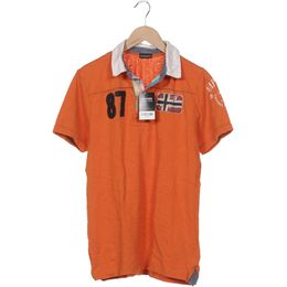 Napapijri Herren Poloshirt, orange, Gr. 52