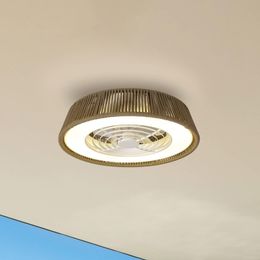 LED-Deckenventilator Polinesia Nautica Mini leise Ø 58cm CCT