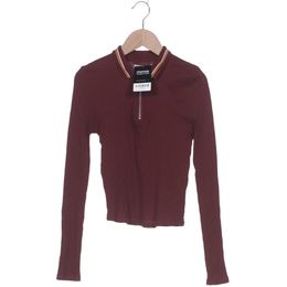 Pull&Bear Pull & Bear Damen Poloshirt, bordeaux, Gr. 36