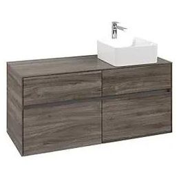 Villeroy & Boch Villeroy und Boch Collaro Waschtischunterschrank C04300RK 120x54,8x50cm, Waschtisch rechts, Stone Oak