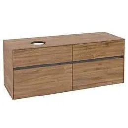 Villeroy & Boch Villeroy und Boch Collaro Waschtischunterschrank C04600RH 140x54,8x50cm, Waschtisch links, Kansas Oak