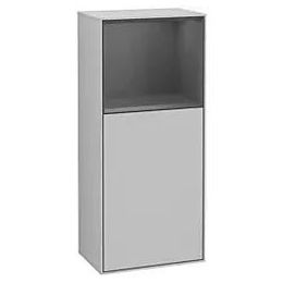 Villeroy & Boch Villeroy und Boch Finion Seitenschrank G500GKGJ 41,8x93,6cm, links, Emotion, Regal oben Anthracite matt, Light grey matt