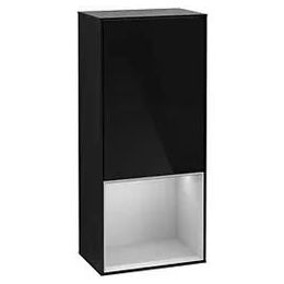 Villeroy & Boch Villeroy und Boch Finion Seitenschrank G540GJPH 41,8cm, links, Emotion, Regal unten Light Grey Matt, Glossy Black Lacquer