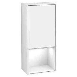 Villeroy & Boch Villeroy und Boch Finion Seitenschrank G540GFGF 41,8cm, links, Emotion, Regal unten Glossy White, Glossy white lacquer