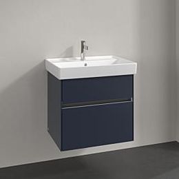 Villeroy & Boch Villeroy und Boch Collaro Waschtischunterschrank C009B0VQ 60,4x54,6x44,4cm, Waschbecken mittig, LED-Beleuchtung, marine blue