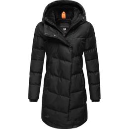 Wintermantel Ragwear "Pavla" Gr. M (38), grau (stein), Damen, Außenmaterial: 100% Polyester, Innenfutter: 100% Polyester, Wattierung: 100% Polyester, Mäntel, stylischer Winterparka mit Teddyfutter und Kapuze