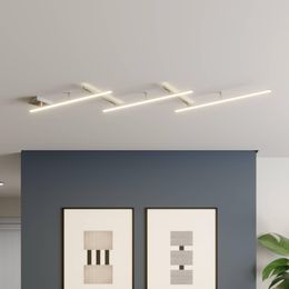 Trio Schwenkbare LED-Deckenlampe Indira, Dimmer nickel